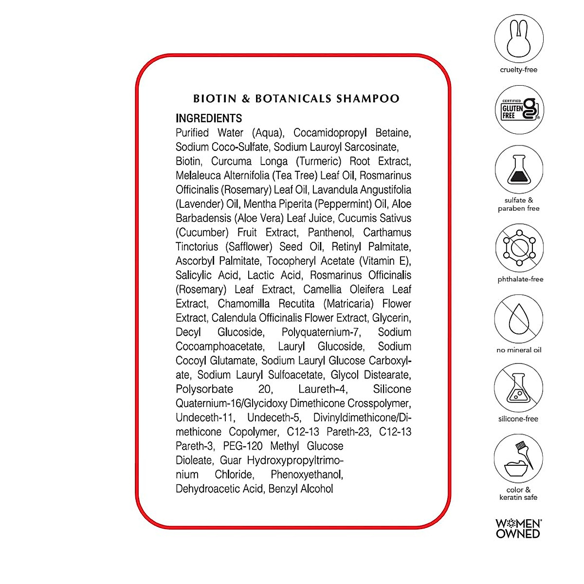 HAIRtamin Biotin Shampoo - Helps to Support Stronger, Longer, Thicker-Looking Hair with Sulfate-Free, Hydrating, Vitamin Rich Formula Shampoo, Made With Vitamin B5, Cucumber Extract, Aloe Vera