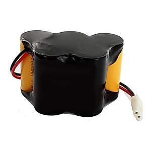 Exell Emergency Lighting Battery for Lithonia ELB0604N Bricked Replaces ELB0604N1, ELB0605N, RFC1EL, MRDF3.F2C, Exide 100-003-A045, 1205D, A19390-2, DH/56, NP1205D