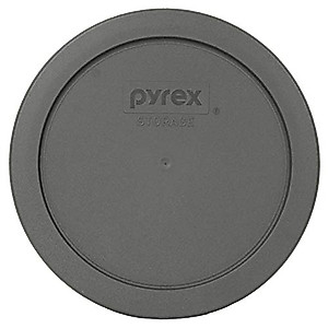 Pyrex (4 7201 4 Cup Glass Bowls & (4) 7201-PC Puddle Gray Lids