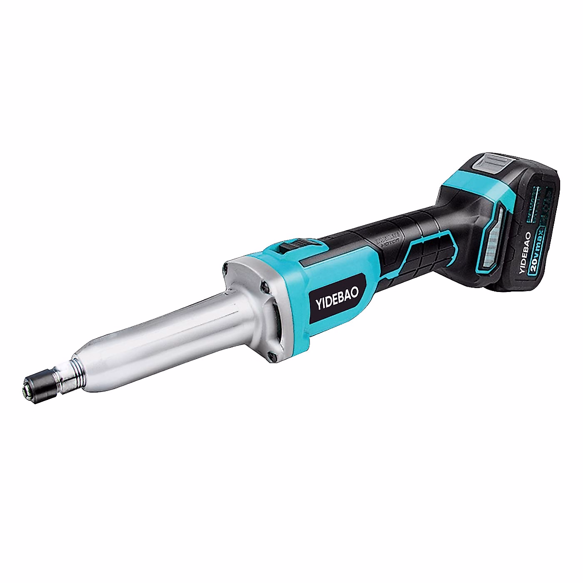 YIDEBAO 20V Max Die Grinder Heavy Duty Straight Grinder Tool Set with 4.0Ah Battery Charger and Wrench