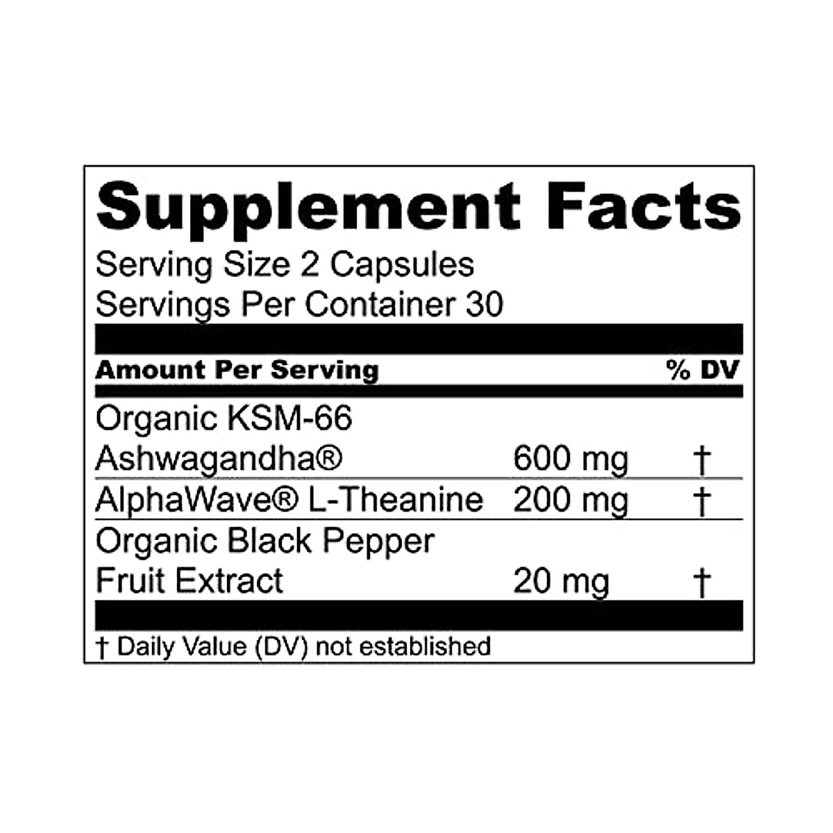 KSM-66 Ashwagandha + AlphaWave - ZenWell by LiveWell | Cognitive, Brain Health (60 Capsules)