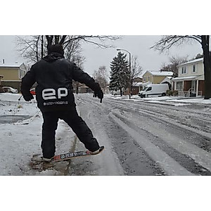 Easy People Skateboards TSP2 BU & RD Snow Skate Channelback Snow Skateboard with 2X Leash Snowskate Choose Color Option