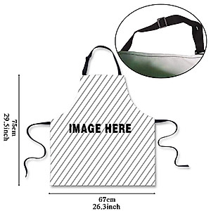 Youngerbaby Funny Men Print Chef Apron Adjustable Neck Strap Home Kitchen Aprons