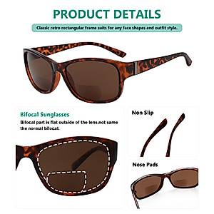 Eyekepper Bi-Focal Sunshine Readers Fashion Bifocal Sunglasses Tortoise/Brown Lens +2.5