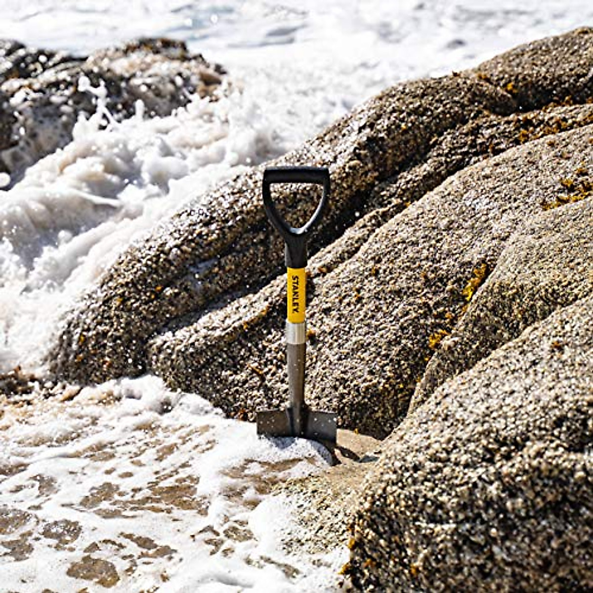 Stanley Garden BDS7148T Mini D-Handle Round Point Shovel, Yellow