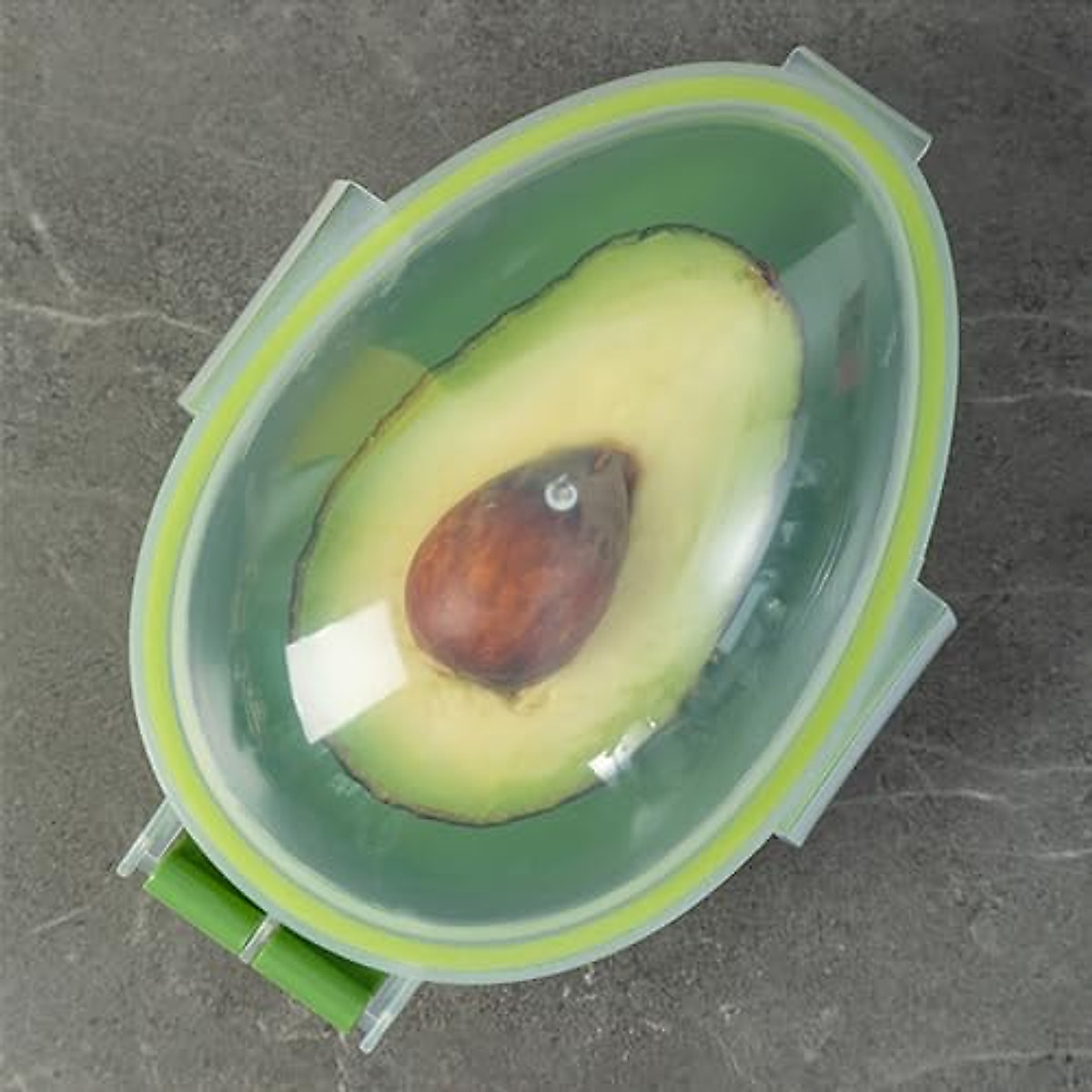 Lynetoo Avocado Saver Keeper Container Storage Box Holder Crisper Reusable with Pit Storage for Refrigerator 1Pcs