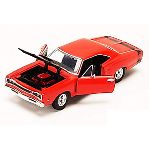 Motormax 1969 Dodge Coronet Super Bee Red 1/24 Diecast Model Car