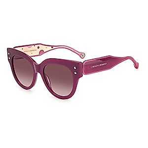 Carolina Herrera Burgundy Shaded Cat Eye Ladies Sunglasses CH 0008/S 0G3I/3X 52