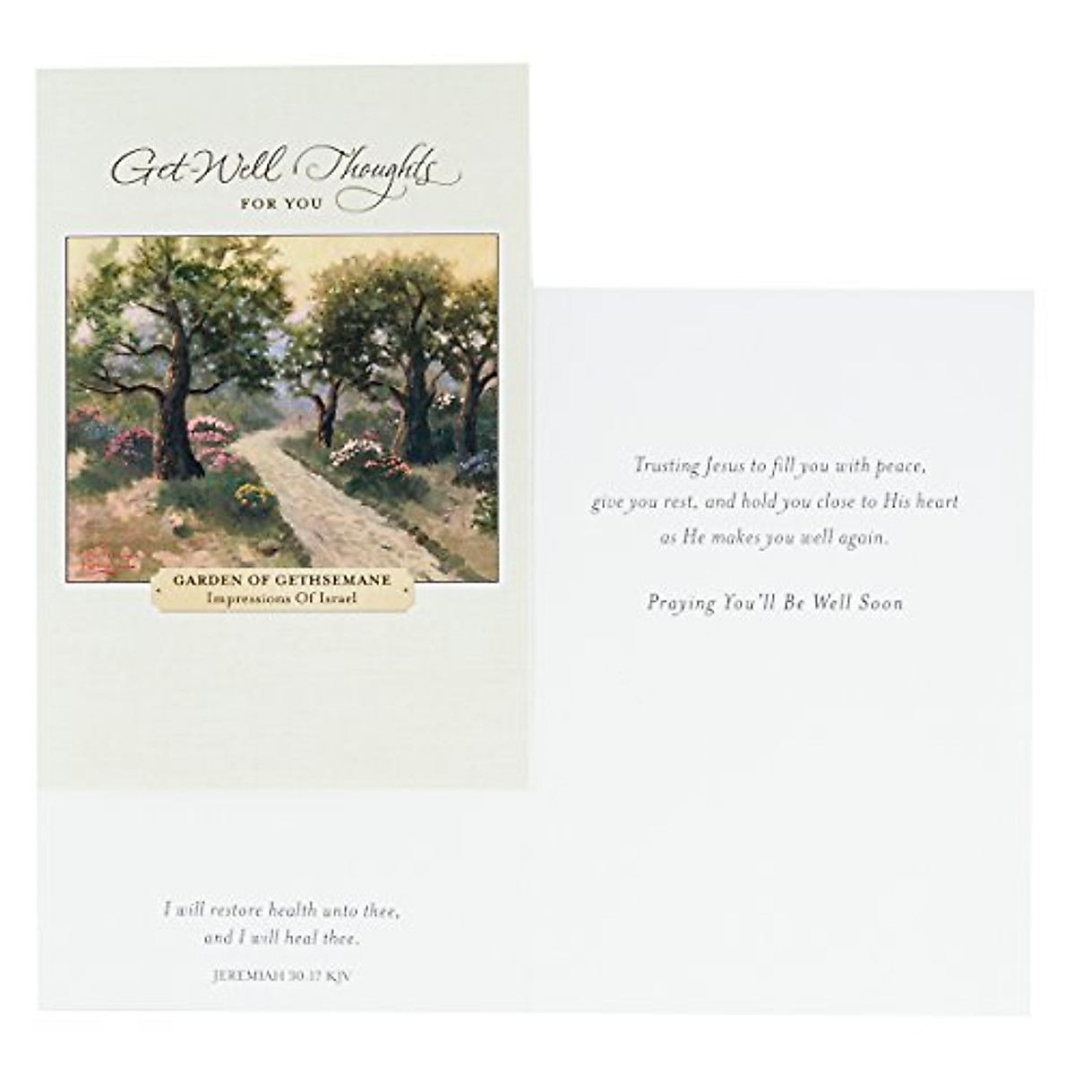 DaySpring Thomas Kinkade - Get Well - Inspirational Boxed Cards - God's Strength - 74869