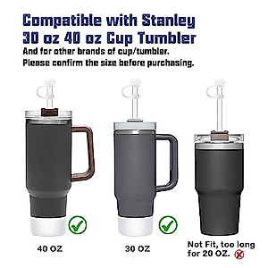 2023 New Set Straw Cover Straw Replacement Boot Sleeve Spill Stopper for Stanley Cup 40 oz 30 oz Quencher, 15 Pack Tumbler Accessories for Stanley Cup
