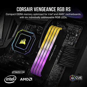 CORSAIR VENGEANCE RGB RS 32GB (2x16GB) DDR4 3200 (PC4-25600) C16 Desktop memory