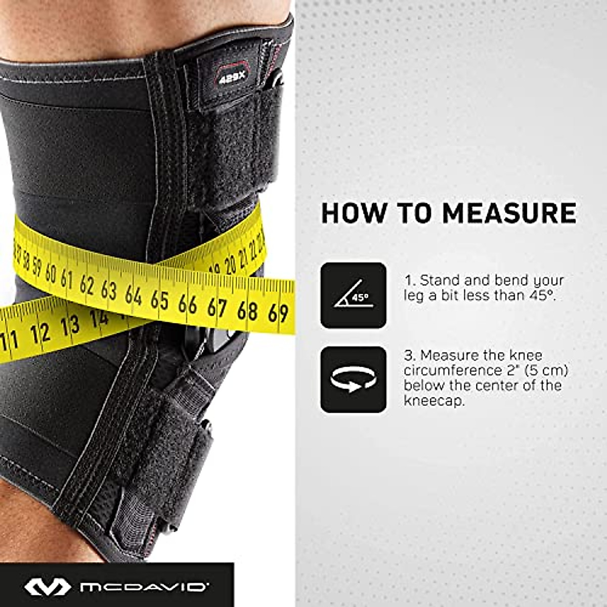 McDavid Maximum Support Knee Brace with Hinges (429X). Compression and Stability Straps for ACL, LCL, Arthritis, Tendonitis, MCL, Patella. Left and Right. Men and Women.