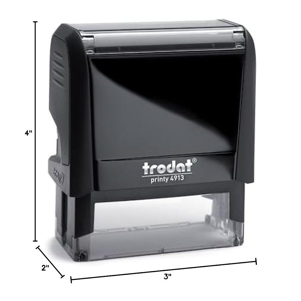 Custom Address Stamp - 4 Line Address Stamp - 5 Font Options - Self-Inking Address Stamp (4 Line Stamp) Up to 4 Lines of Custom Text | Multiple Ink Color Options