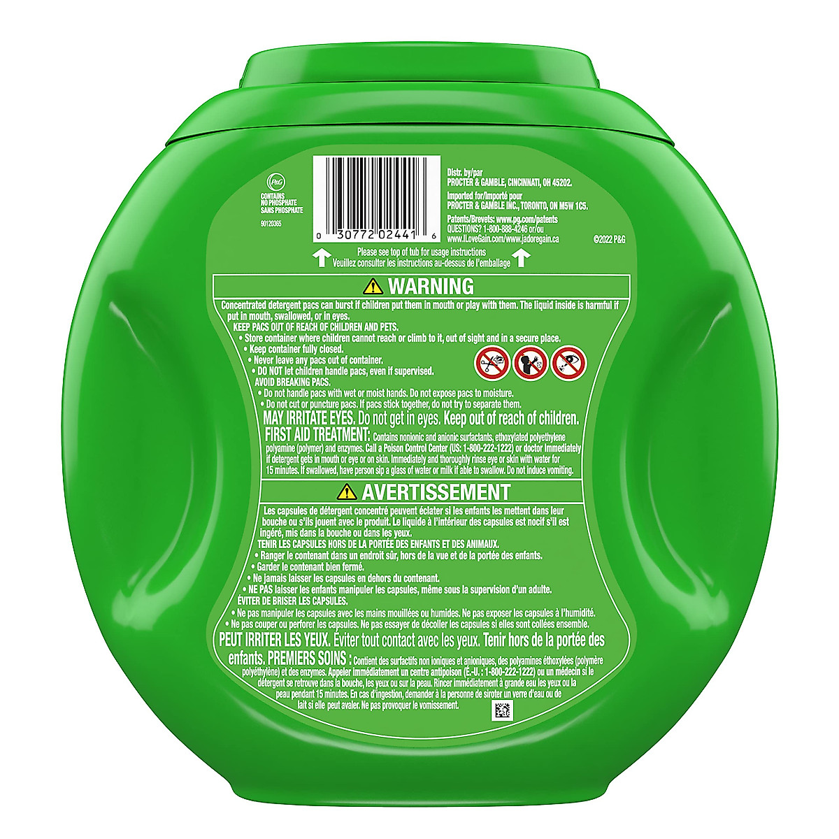 Gain Flings Laundry Detergent Pacs with Odor Defense, HE Compatible, 3in1 with Febreze and Oxi, Super Fresh Blast Scent, 81 Count