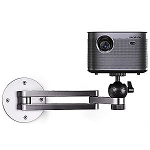 Blanou Foldable Projector Wall Mount Aluminum Alloy Adjustable Projector hange Universal Porjector Mount Projectors Bracket with 360 Rotating