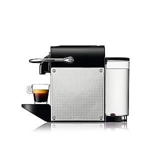 De'Longhi Nespresso Pixie EN127.S, Fully Automatic Coffee Machine, One-Button Coffee Machine with Multi-Function, Welcome Set Included, Compact Design, 19 Bar Pressure, 1260W, Silver