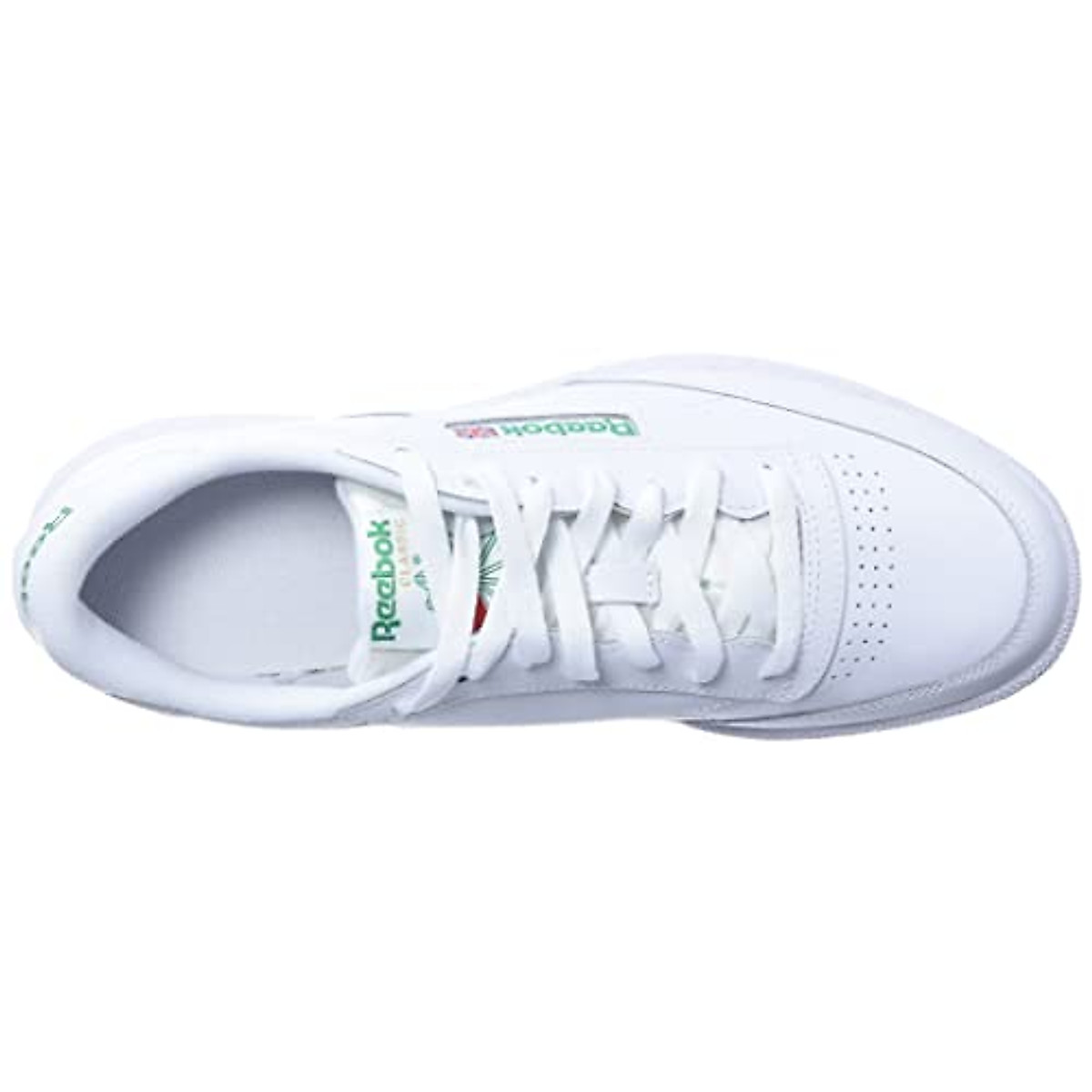 Reebok Men's Club C 85 Fashion Sneaker, white/green, 11 M US
