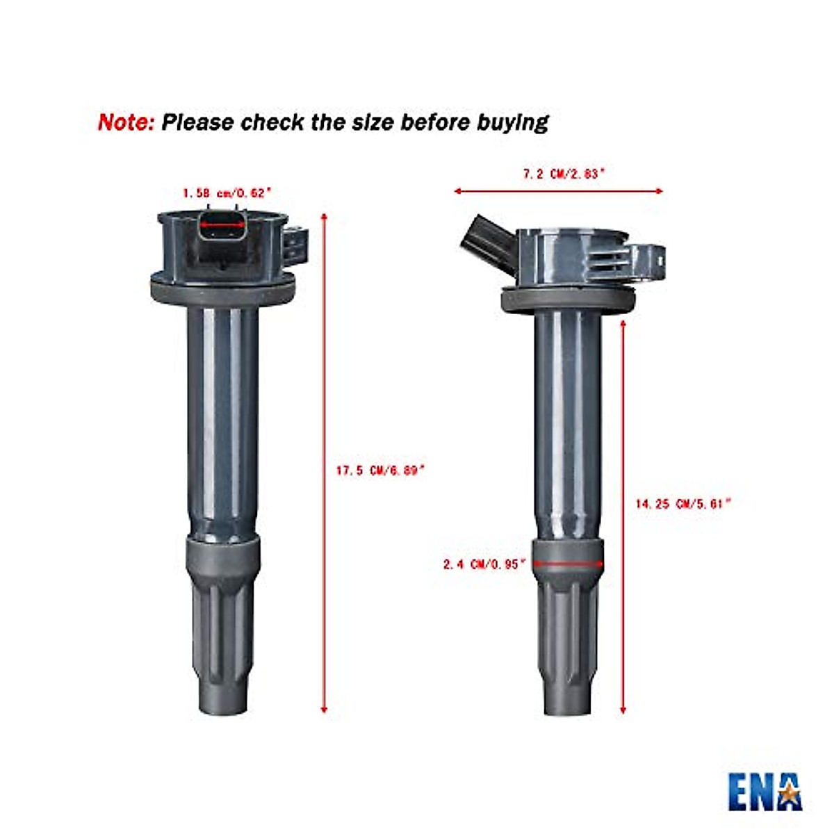 ENA Set of 6 Ignition Coil Pack Compatible with Mercury Ford 2008-2012 Escape, 2006-2012 Fusion, 2009-2011 Mariner 2006-2011 Milan, 2006 Lincoln Zephyr Replacement for DG514 C1594 UF486 3.0L V6