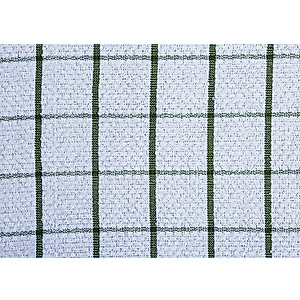 AMOUR INFINI Bundle Pack of 4 Terry Dish Towels + 8 Dish Cloths Ultra Soft and Absorbent Kitchen Towel & Dishcloth Combo (Green)