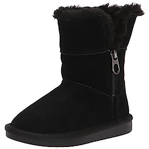 Koolaburra by UGG Unisex-Child Aribel Short Boot, Black, 5 Toddler US