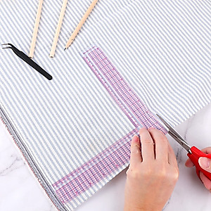 Lusofie Sewing Ruler, 2 Pcs Plastic L Square Ruler, Framing Ruler, Clear Sewing Ruler for Tailor Craft Tool, Drawing Measuring Supplies (8.46x8.46 inch, 21.5 cm length)