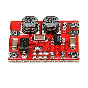 DAOKI 5Pcs 3.3V Buck Boost Power Module S09 Automatic Boost Buck Converter Module Step Up and Down Board Input 3V-15V Output 3.3V/5V/4.2V/9V/12V Electronic DIY PCB