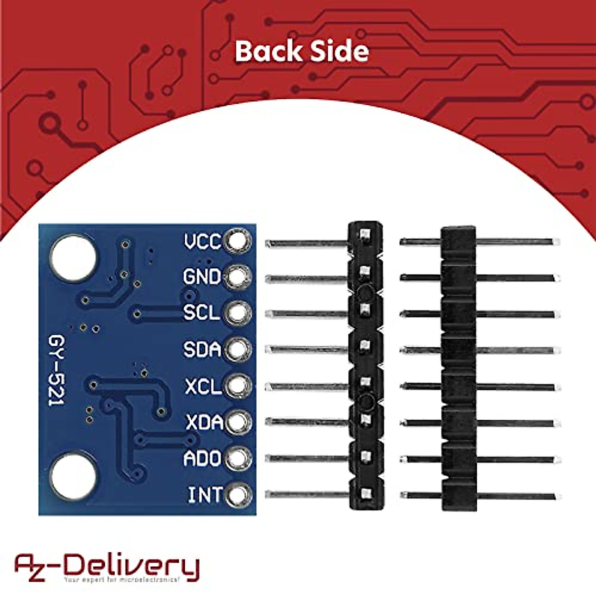 AZDelivery 3 x GY-521 MPU-6050 3 Axis Gyroscope and Accelerometer 6DOF Sensor Module 16 Bit AD Converter Data Output IIC I2C Compatible with Arduino and Raspberry Pi Including E-Book!