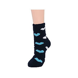 Century Star Womens Fuzzy Socks Super Soft Fluffy Socks Warm Cozy Socks Slipper Socks Sports Athletic Socks Gifts Socks For Christmas 5 Pairs Black Blue One Size