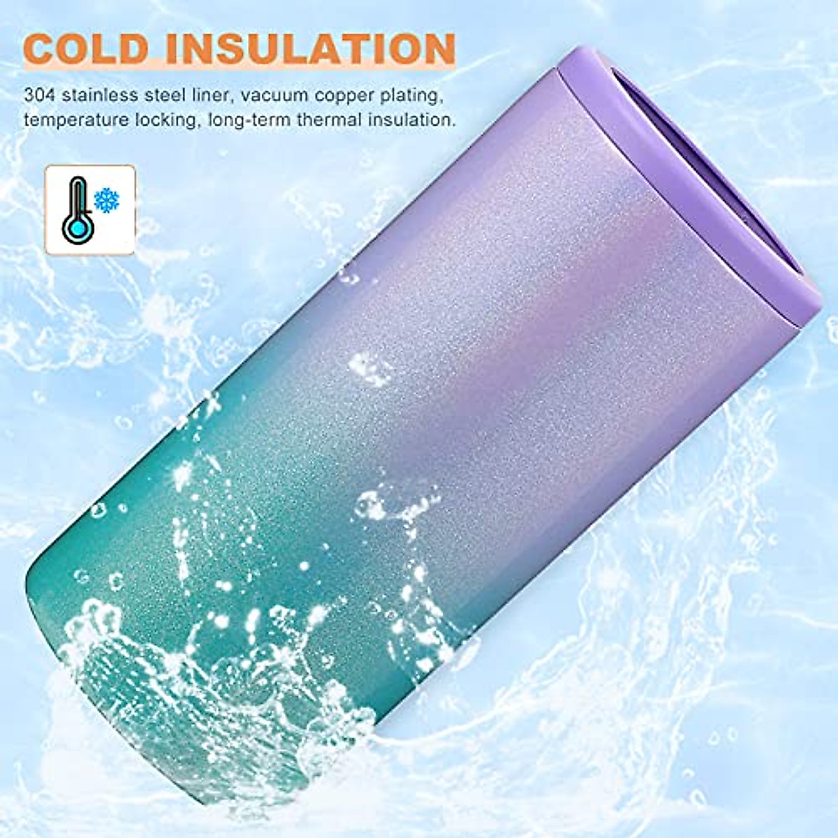 BESTonZON 3pcs Insulated Soda Reusable Personalized Cans Wraps Weddings Coke Vacuum Beer As Metal Color Mug Events Nonslip Portable Double- Walled Bar Wine Protectors Bottle Collapsible