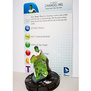 Heroclix DC Teen Titans #038 Changeling Figure with Card by NECA