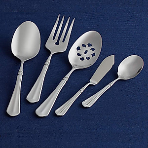 Mikasa French Countryside 45-Piece Stainless Steel Flatware Set with Serveware, Service for 8