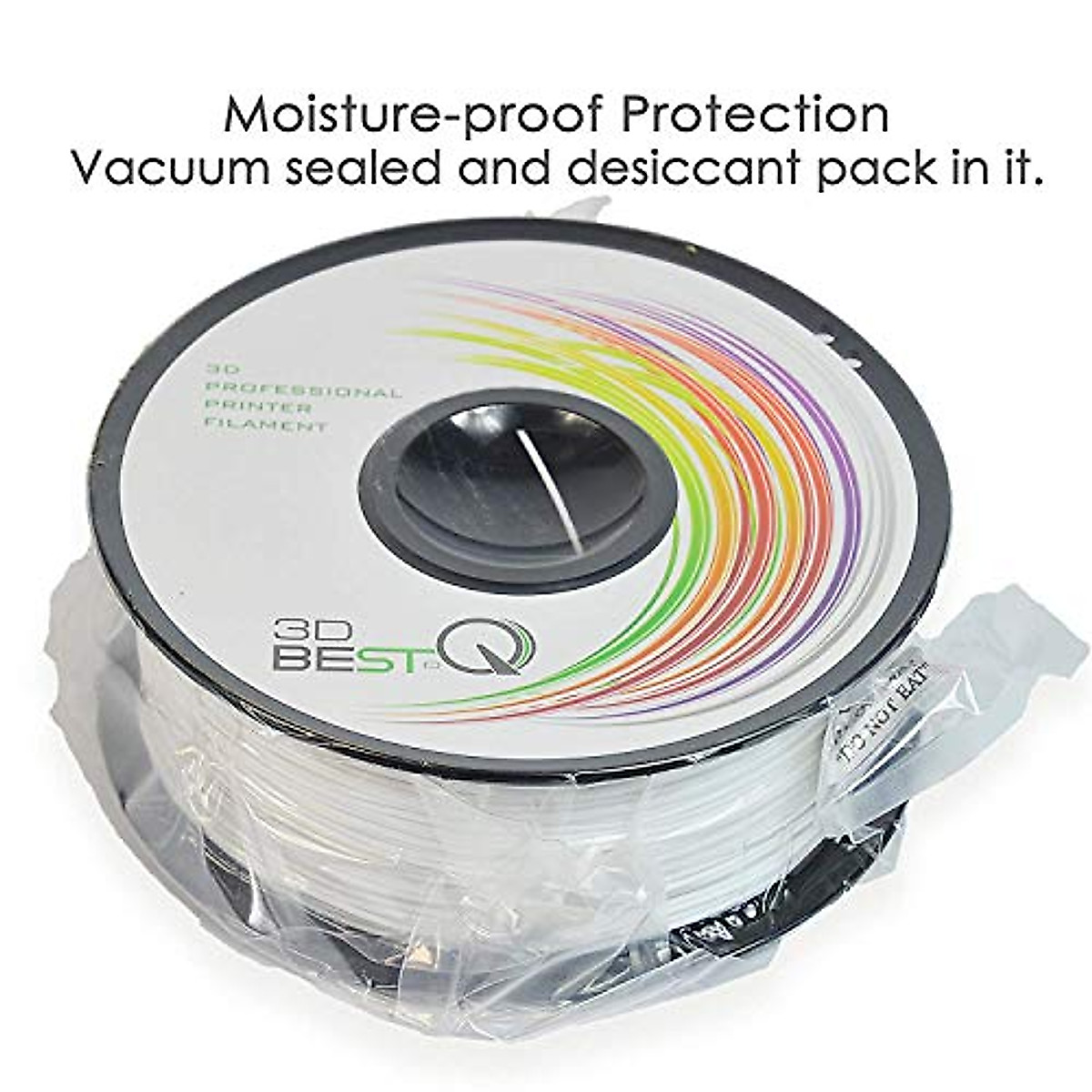 3D BEST-Q GF-ABS (Glass Fiber-infilled) White 1.75MM 3D Printer Filament, N.W. 1KG, Hight Hardness&Toughness (White）