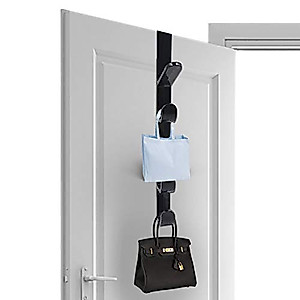 Alovexiong 2 Pack Home Storage 5 Layers Over The Door Hook Organizer Coat Rack Hanger Backpack Handbag Door Hook Backpack Hangers Hook for Clothes,Hat,Socks,Bag,Key,Belt,Towel,Robe,Shirts