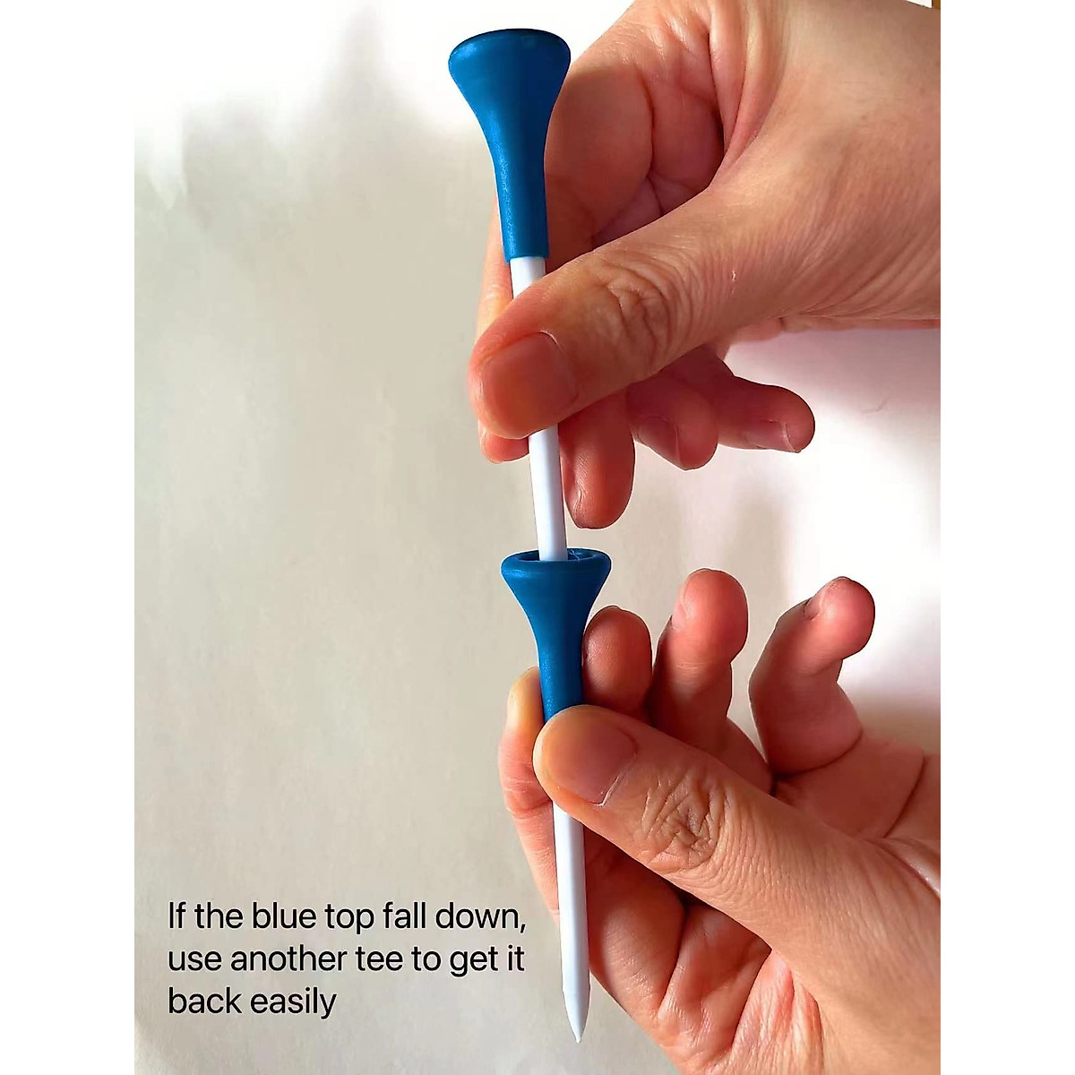 THF Plastic Golf tees with Soft Rubber Cover 3 1/4 83mm Pack of 50 Almost Unbreakable