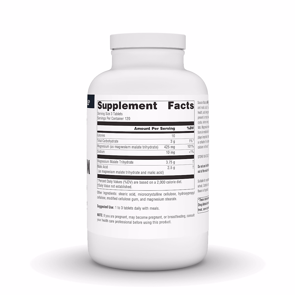 Source Naturals Magnesium Malate 3750 mg per Serving - for Energy Production* - 360 Tablets