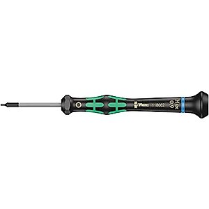 Wera 05118062001 2054 Screwdriver for Hexagon Socket Screws for Electronic Applications, 0.9 x 40 mm