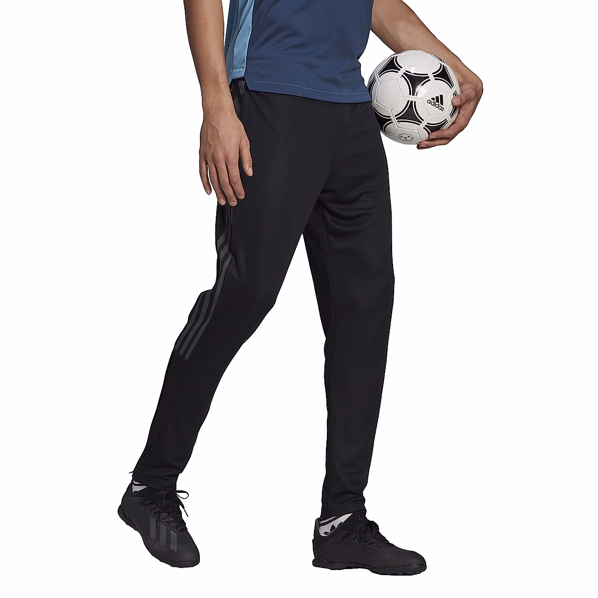 adidas Men's Tiro 21 Track Pants, Black/Dark Grey Heather, 3X-Large Big