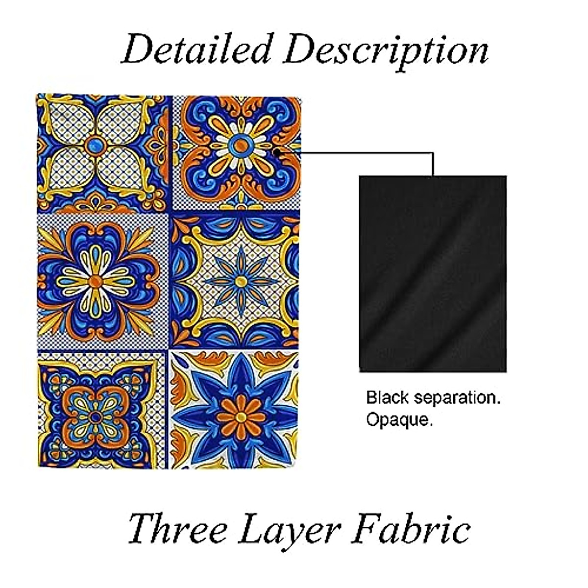 Mexican Talavera Ceramic Tile Holiday Garden Flag Vertical Double Sized Durable Polyester Fabric Non-Fade Outdoor Decoration Flag Banner for Christmas Halloween 28x40in