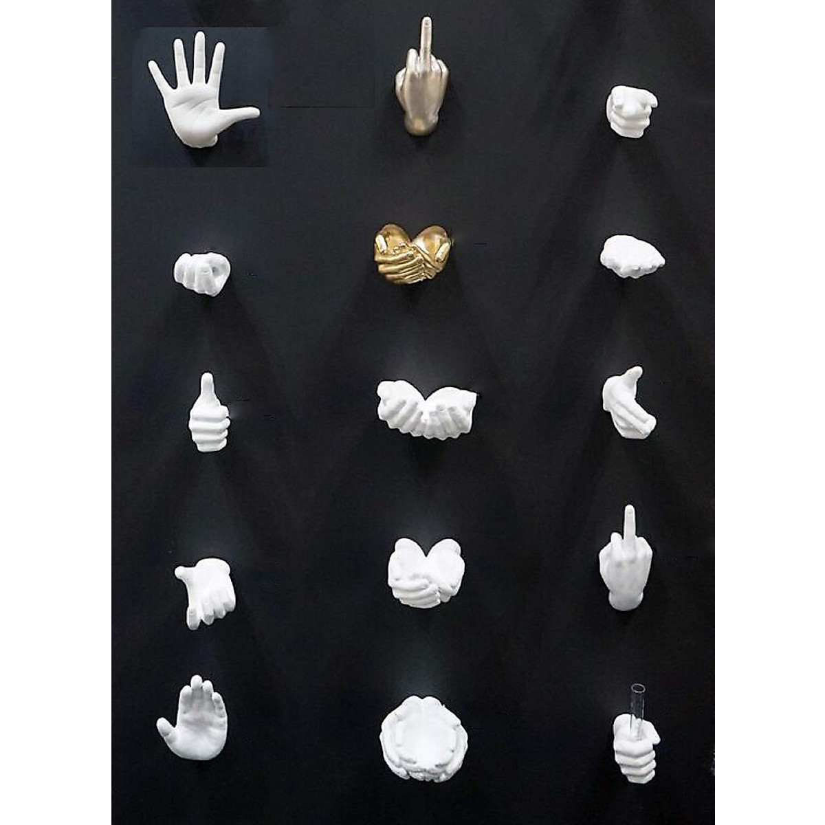 Interior Illusions Ceramic Female Talk to The Hand Wall Hook