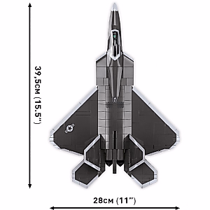 COBI Armed Forces Lockheed F-22 Raptor, Black & White