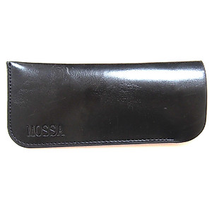 M-world Leather-Tone, Slip in, Slim Soft-case, Eye Glasses Case (Black