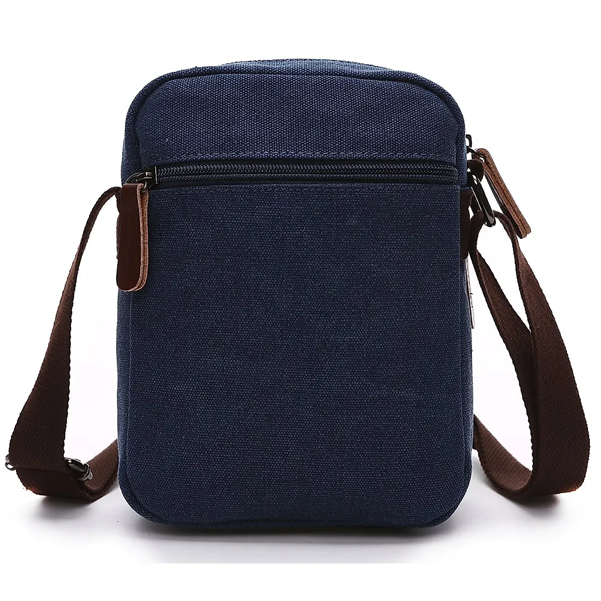 Collsants Mini Crossbody Handbag, Dark Blue, for Women and Men, Small Canvas Shoulder Purse, Travel Purse