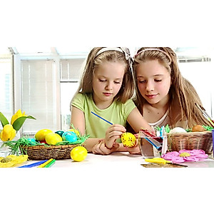 30Pcs Small Paint Brushes Kids for Acrylic Painting, Flat Nylon Hair Paint Brush Bulk Wooden Handle Oil Watercolor Painting Brushes for Students, Children and Adult