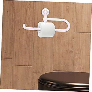 DRESSOOS Portable Toilet Paper Holder No Punching Storage Rack Hanger Tissue Toiletry Holder Suction Cup Towel Rack Roll Rack Napkin Toilet Tissue Rack Towel Suction Holders