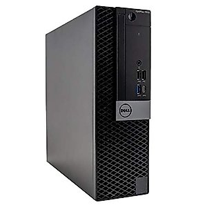 Dell Optiplex 7050 Desktop Computer PC, Intel Quad-Core i5, 1TB HDD Storage, 8GB DDR4 RAM, Windows 10 Pro, DVD, WiFi, 24in Monitor, Wireless Keyboard and Mouse (Renewed)