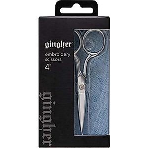 Gingher 8-Inch Knife Edge Dressmaker's Shears & Inc Classic 4" Embroidery Scissors