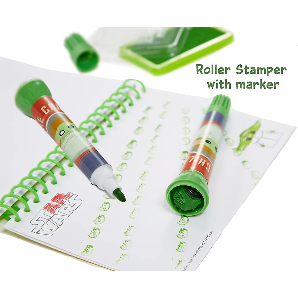 Star Wars Mandalorian Baby Yoda Coloring & Sticker Activity Set for Kids with Travel Carrying Case