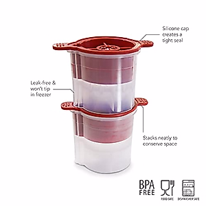 Tovolo Christmas Ornament Ice Molds, Set of 4, for Making Leak-Free, Slow-Melting Drink Ice for Whiskey, Spirits, Liquor, Cocktails, Soda & More