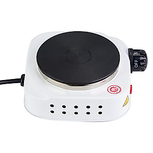 Portable Electric Mini Stove Hot Plate, High Temperature, Control, for Cooking Soup, Porridge, Hot Pot, Essential Home Appliance, 500W (US Plug 110V)