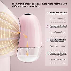 Breast Pump, S18 Hands Free Breast Pump,Wearable Breast Pump,Wireless Breast Pump Hand Free,Electric Breast Pump Hands Free,22mm Flange, LCD Display,1 Pack (1)…